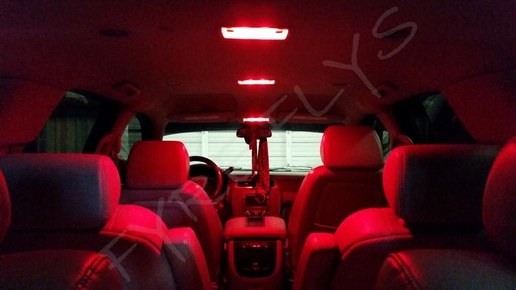 Red interior car dome lights store